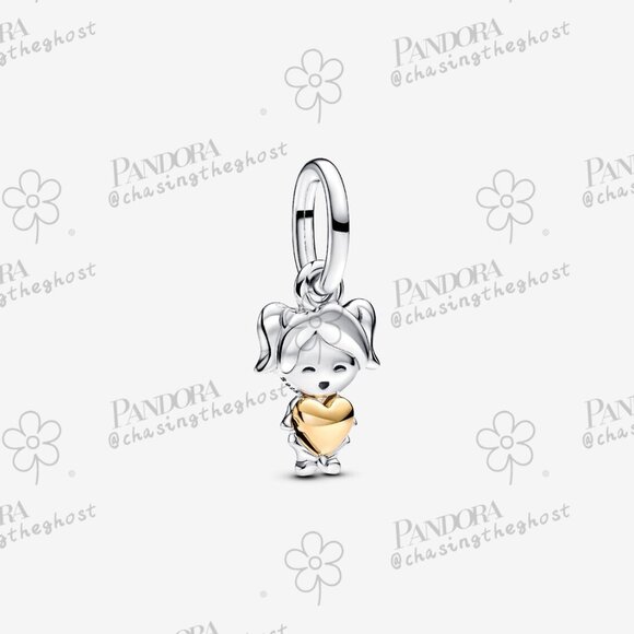 Pandora | Jewelry | Pandora Happy Girl Dangle Charm | Poshmark